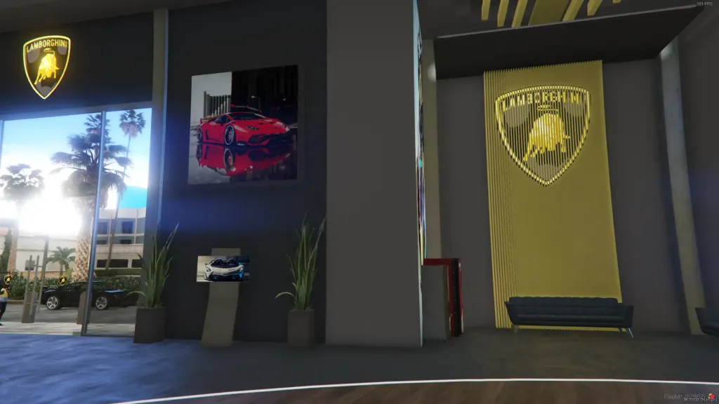 Lamborghini car dealer and showroom FiveM MLO - Best RedM Server ...